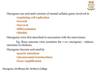 Microbiology:Oncogenes | PPTX