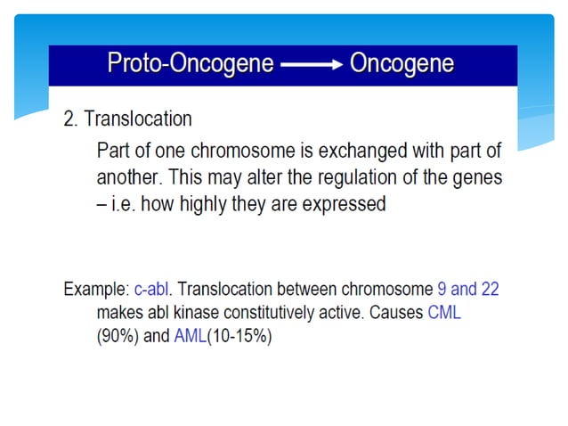 Oncogenes | PPTX | Cancer | Diseases and Conditions