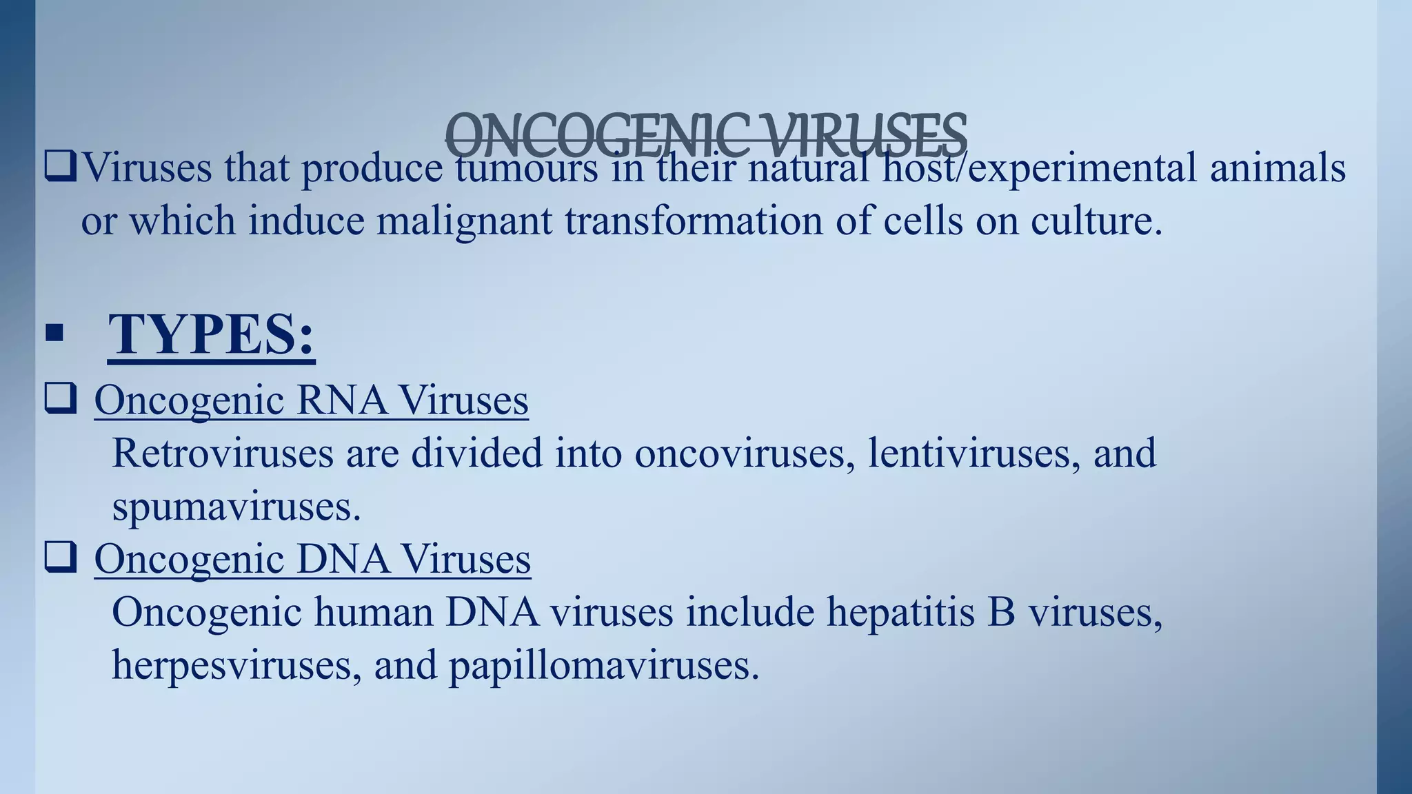 Oncogenic viruses | PPTX