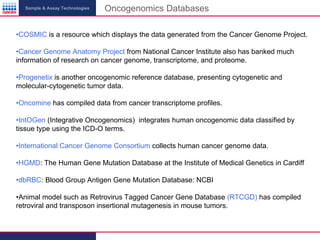 Oncogenomics july 2012 | PPT
