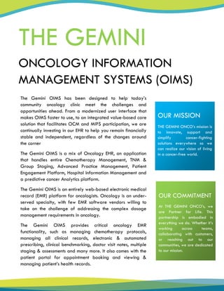 THE GEMINI ONCO HIS | PDF