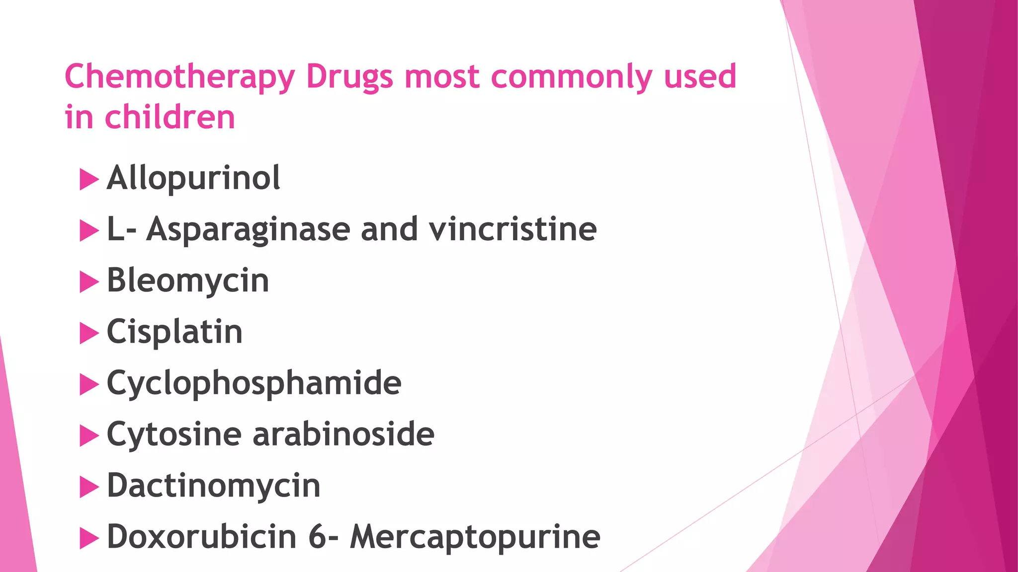 Oncological disorders in children | PPTX