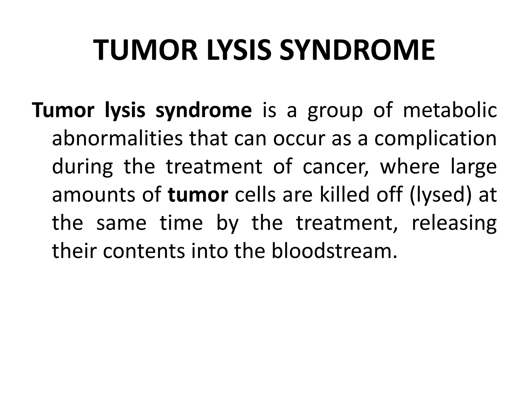 Oncological Emergencies- Oncology Nursing | PDF
