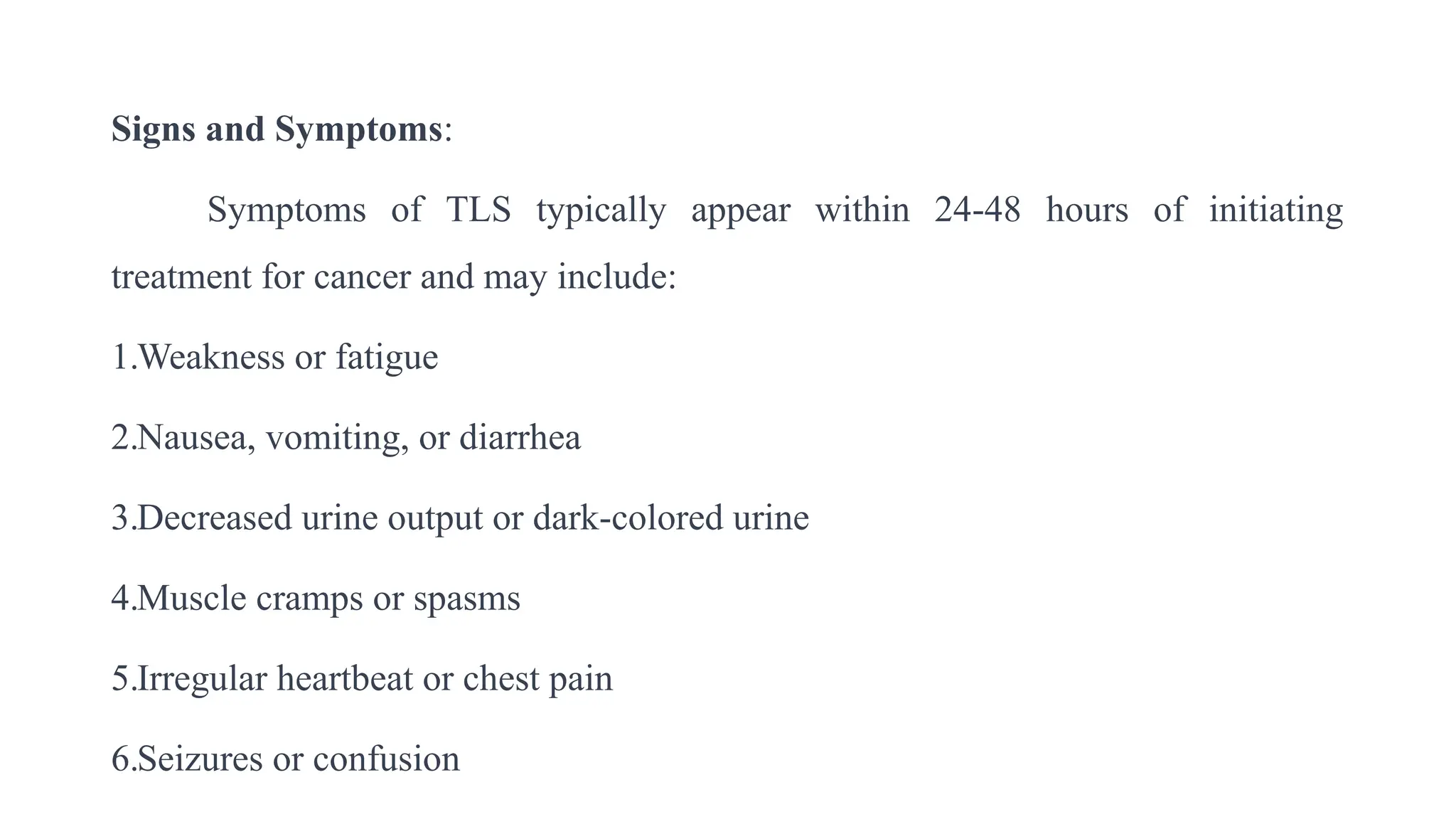 oncological emergencies for adults and the management | PPTX