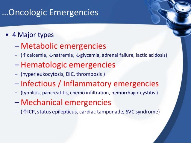 Oncologic emergencies asim