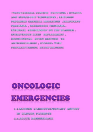 ONCOLOGIC EMERGENCIES SPECIFIC 4.pdf. | PDF