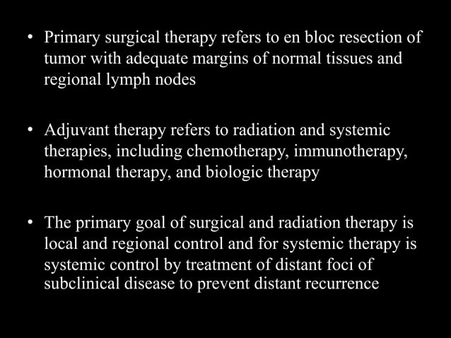 Oncology Basic Science For General Surgical Residents Ppt