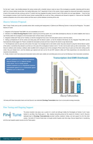 Oncology transcription-case-study | PDF