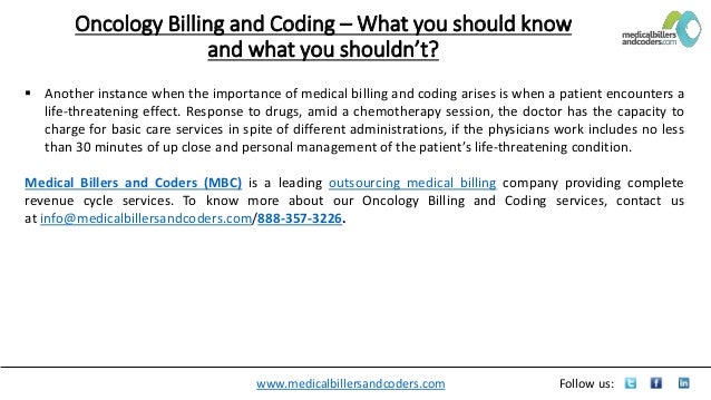 Oncology Billing and Coding – What you should know and what you shouldn’t? | PPTX