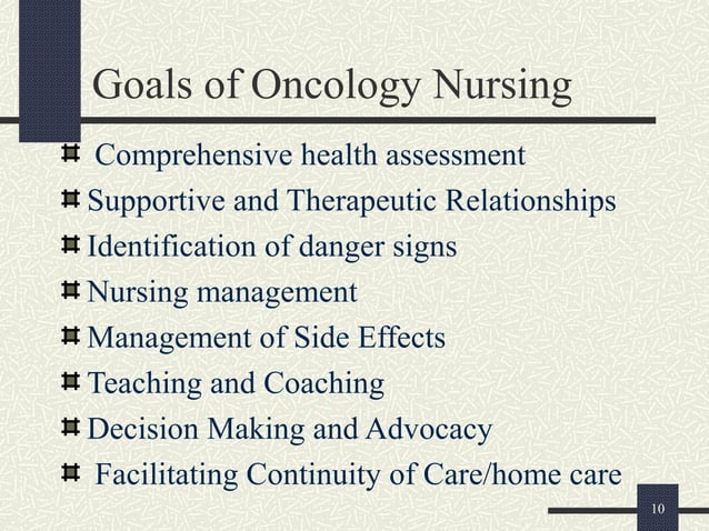 Oncology Nursing : The Comprehensive Perspective | PPT