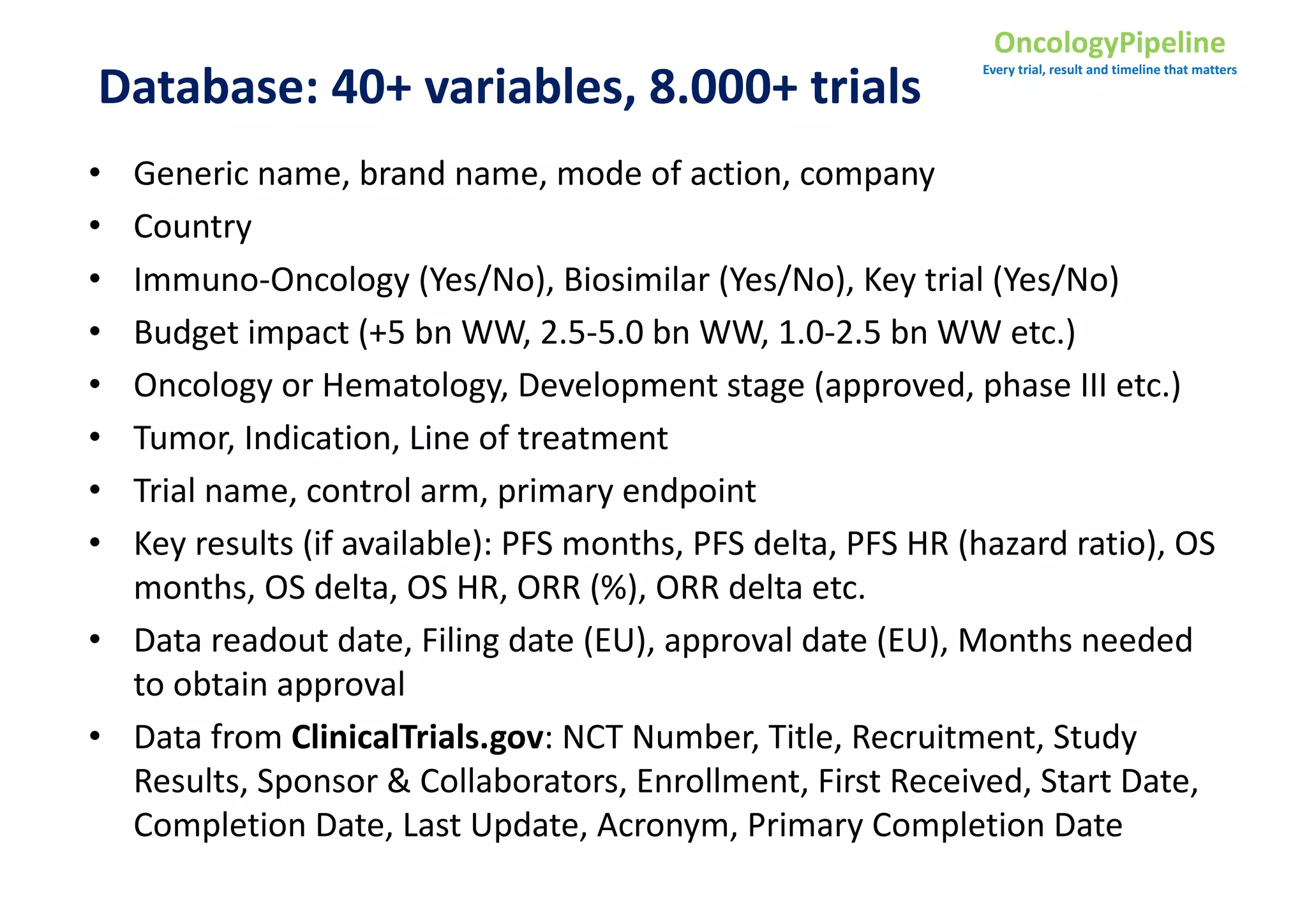 OncologyPipeline | PDF