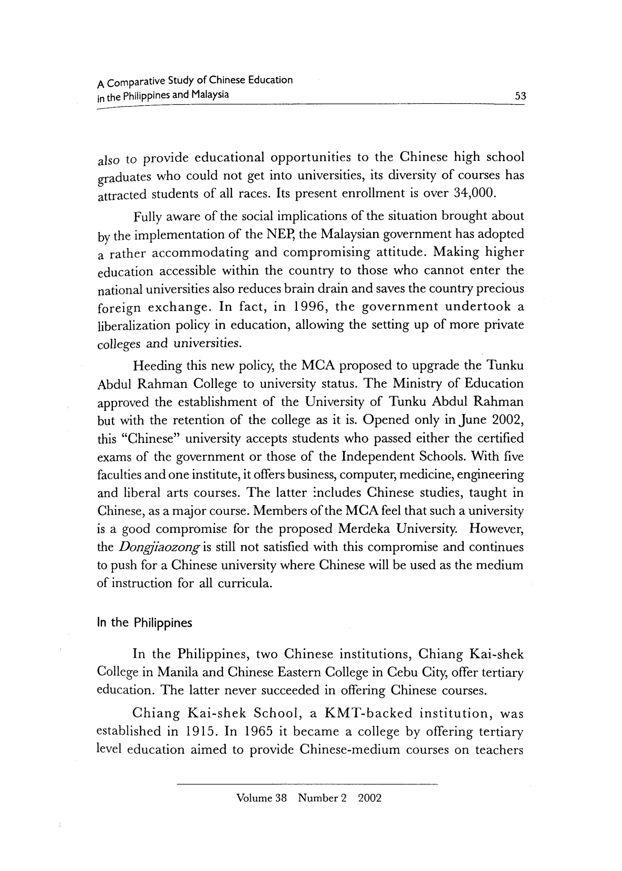 On comparison of philippine education vis a vis chinese education | PDF