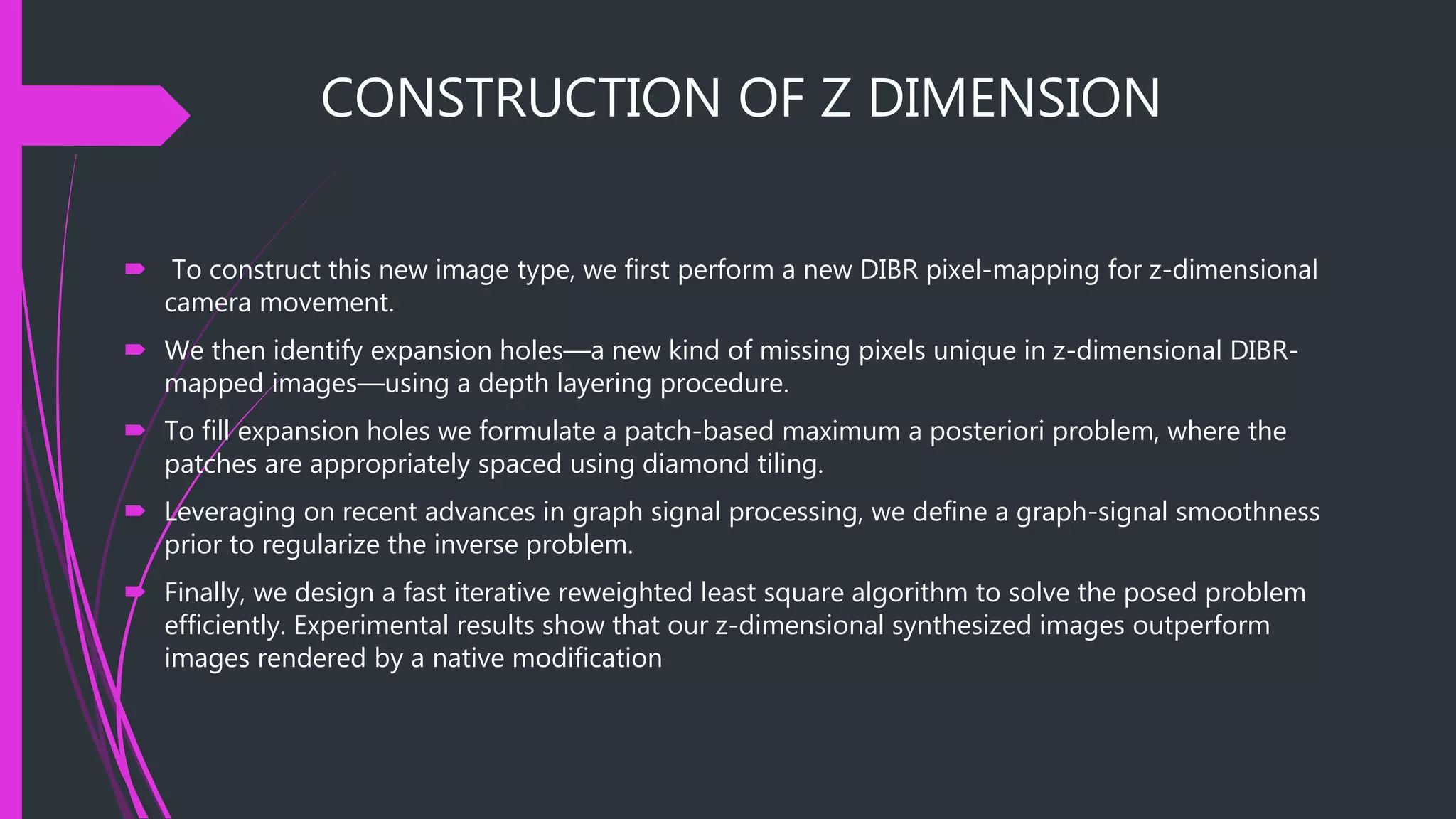 On constructing z dimensional Image By DIBR Synthesized Images | PPTX ...