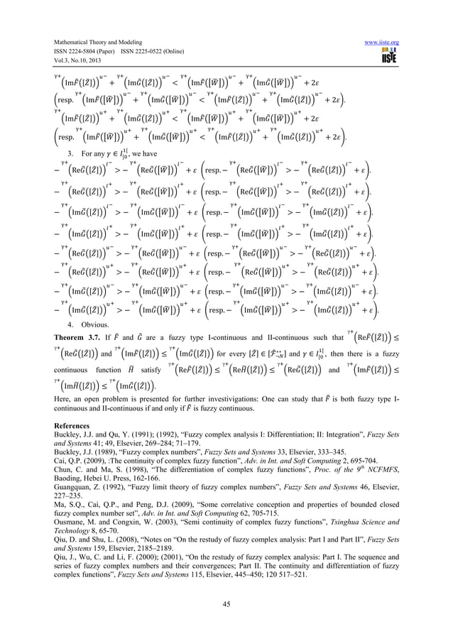On continuity of complex fuzzy functions | PDF