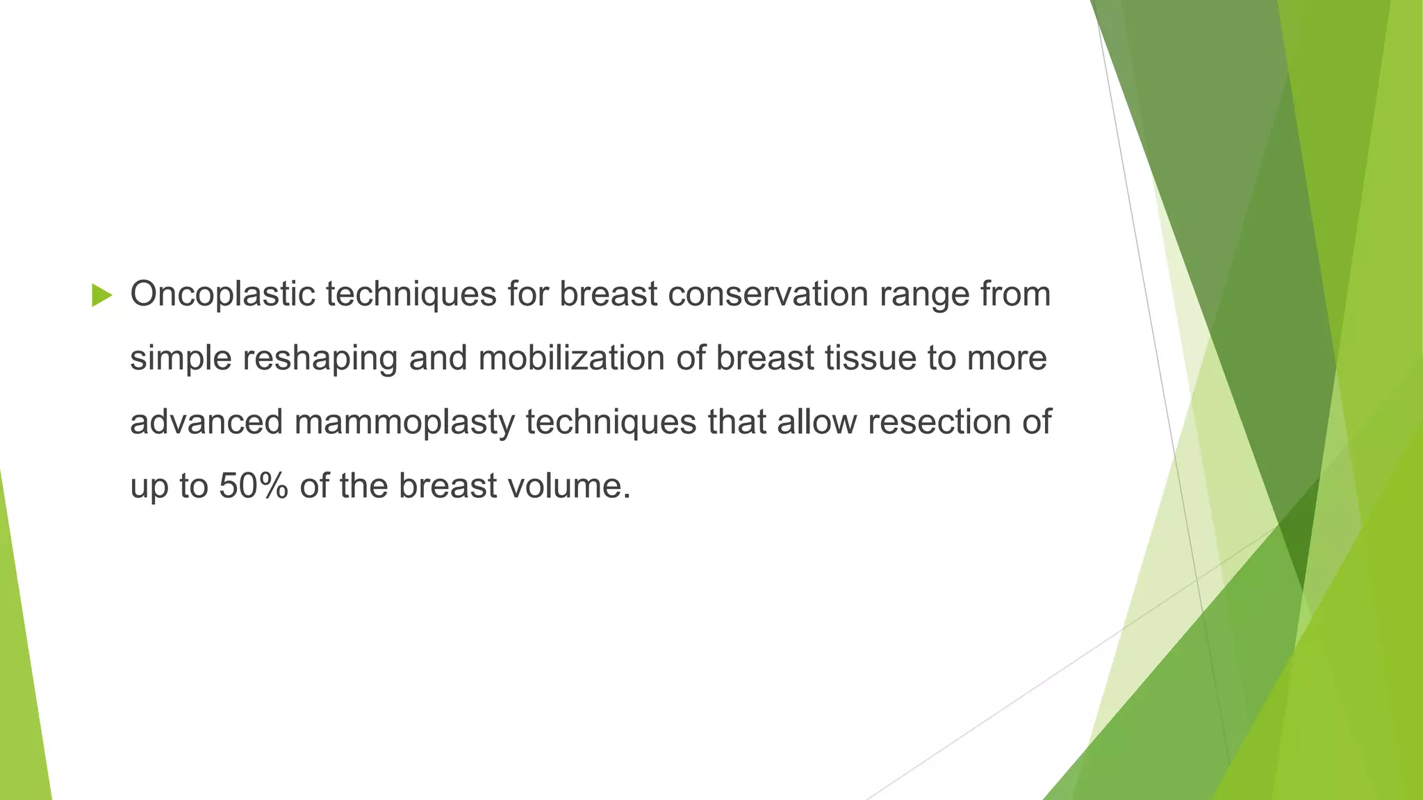 Basic Principles of Oncoplastic breast surgery | PPTX