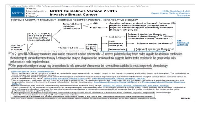 Oncotype dx presentation | PPTX | Cancer | Diseases and Conditions