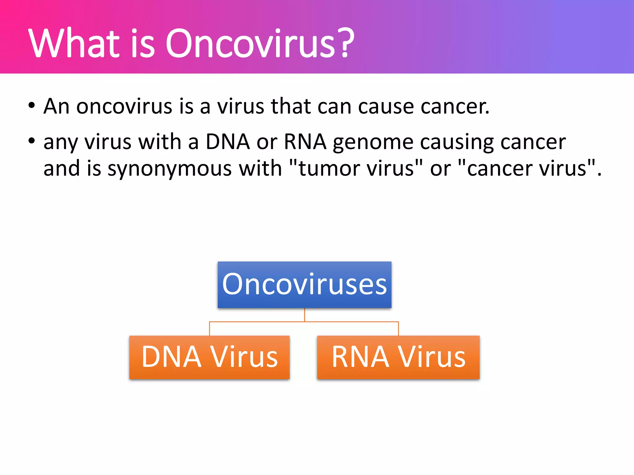 Oncovirus | PDF