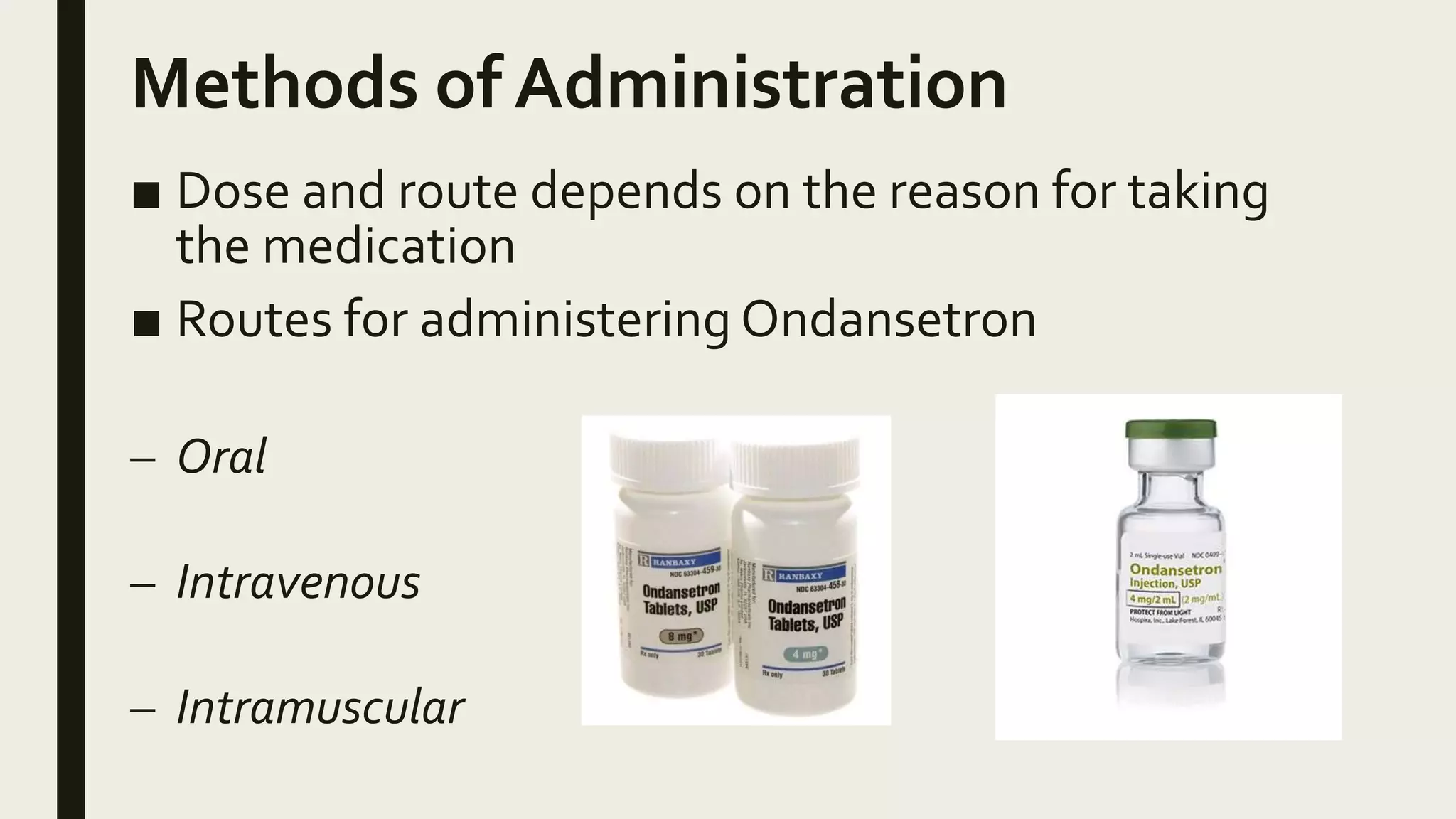 Pharmacology of Ondansetron (Zofran) | PPTX