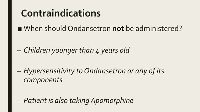 Pharmacology of Ondansetron (Zofran) | PPTX | Digestive Disorders ...