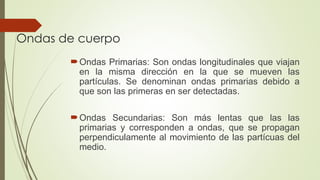ONDAS SISMICAS PERCEPCION SONORA Y VISUAL | PPT
