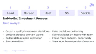 Running an Investment Process | PDF | Business | Business and Finance