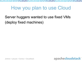 On-demand Continuous Integration with Jenkins, jclouds, and CloudStack ...