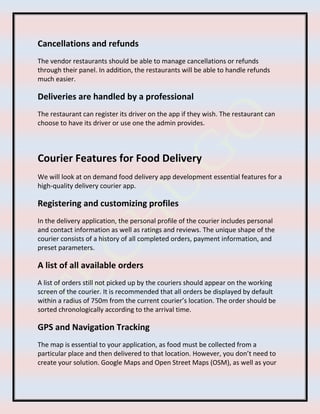 On Demand Food Delivery App Development company.pdf | Food Industry ...