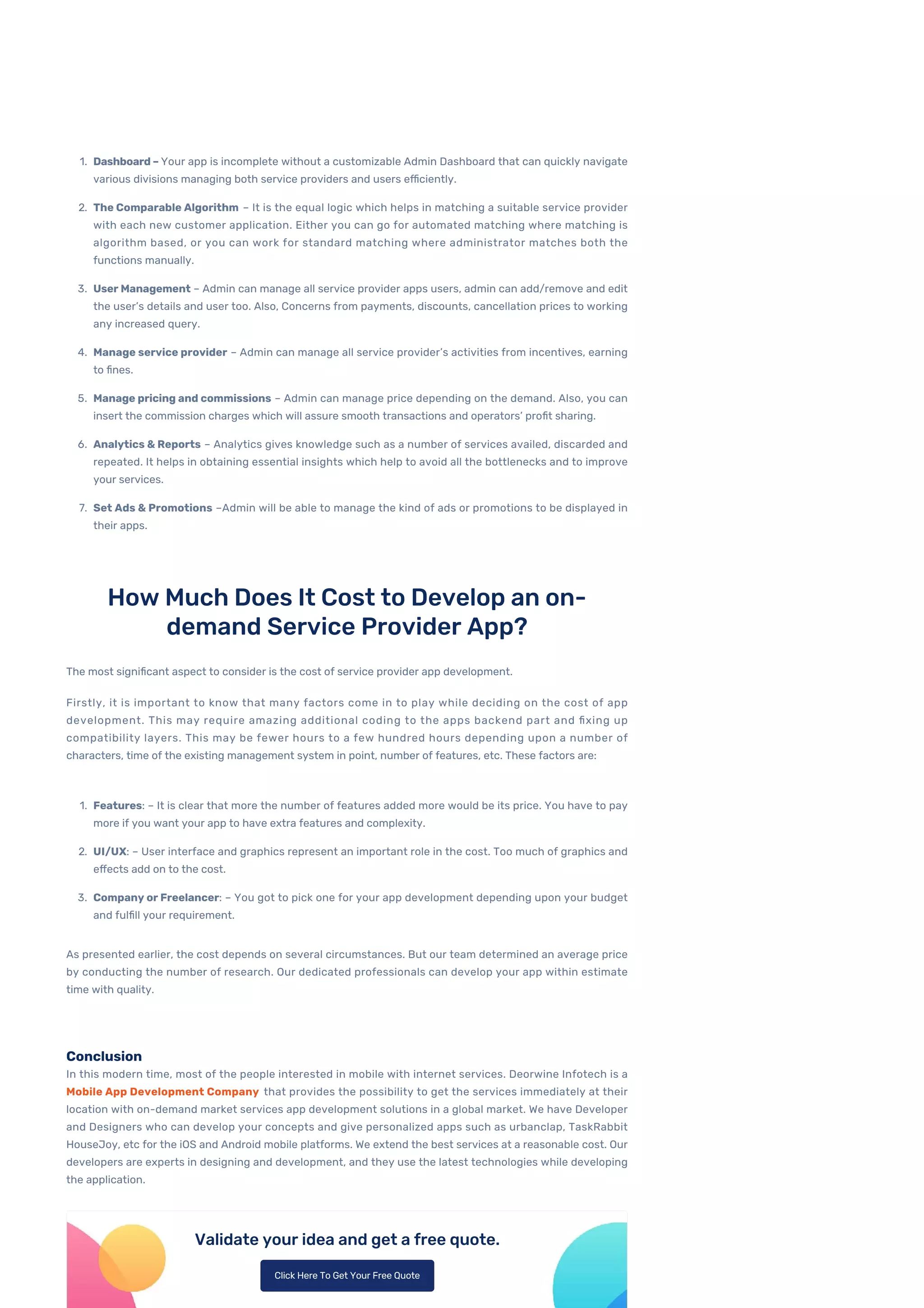 On demand home service app- features and cost | PDF