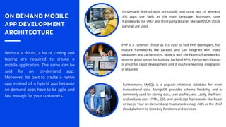 On Demand Mobile App Development Architecture .pptx