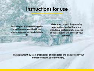 On demand snow removal app | PPT