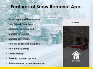 On demand snow removal app | PPT