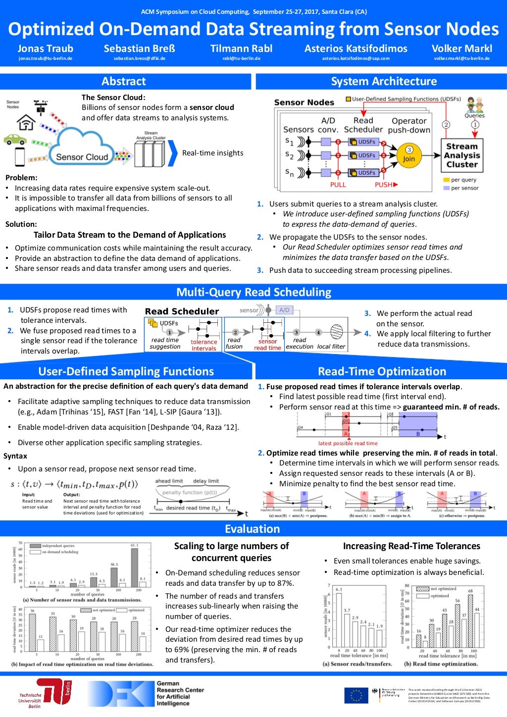 Poster for Optimized On-Demand Streaming from Sensor Nodes (ACM SoCC '17)