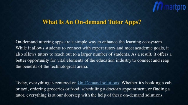 On demand tutors | PPTX | Web Development | Internet