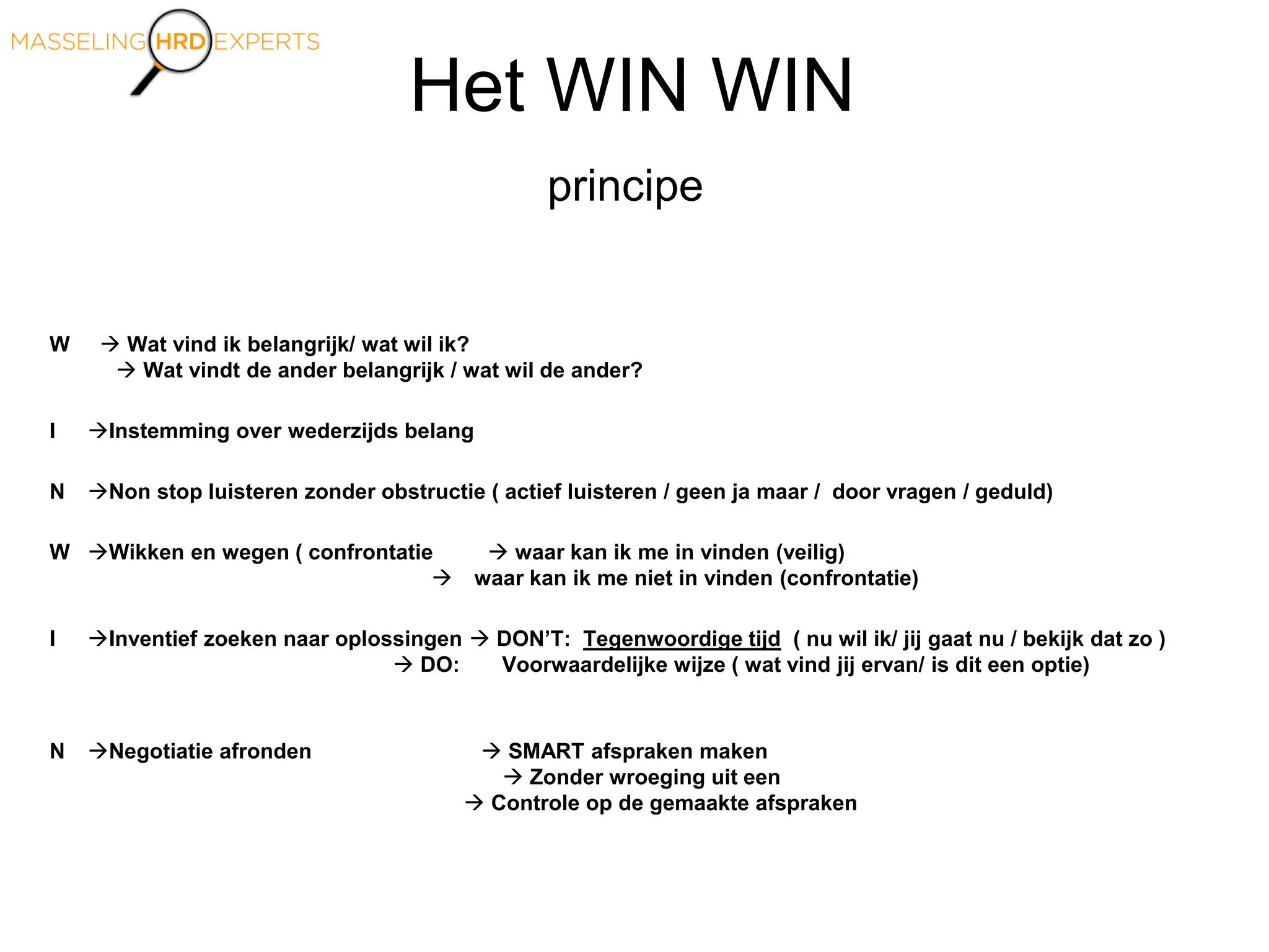 Onderhandelen & conflicthantering | PPTX
