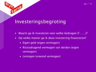 Ondernemingsplan | PPT | Business | Business and Finance