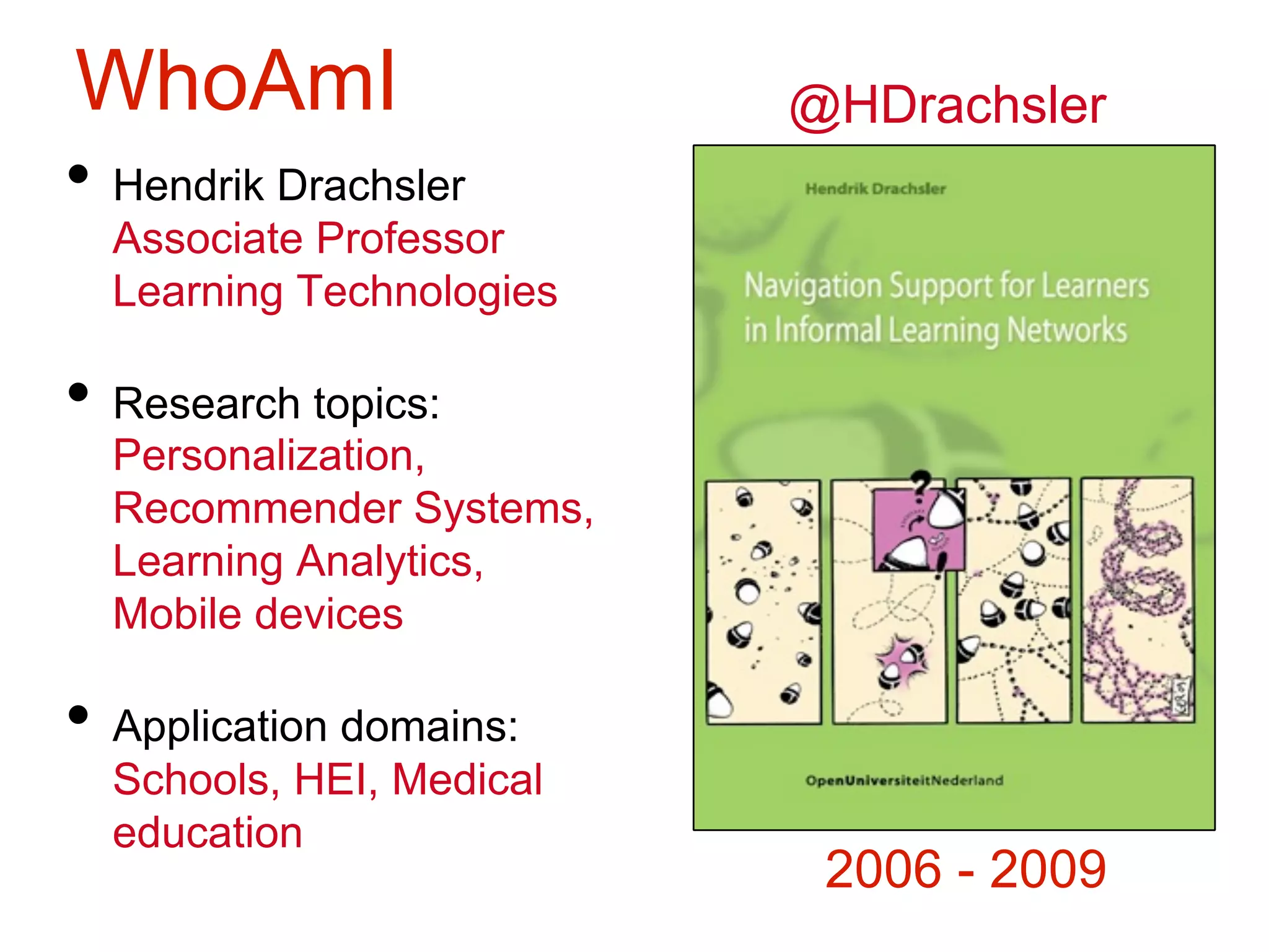 Six dimensions of Learning Analytics | PDF