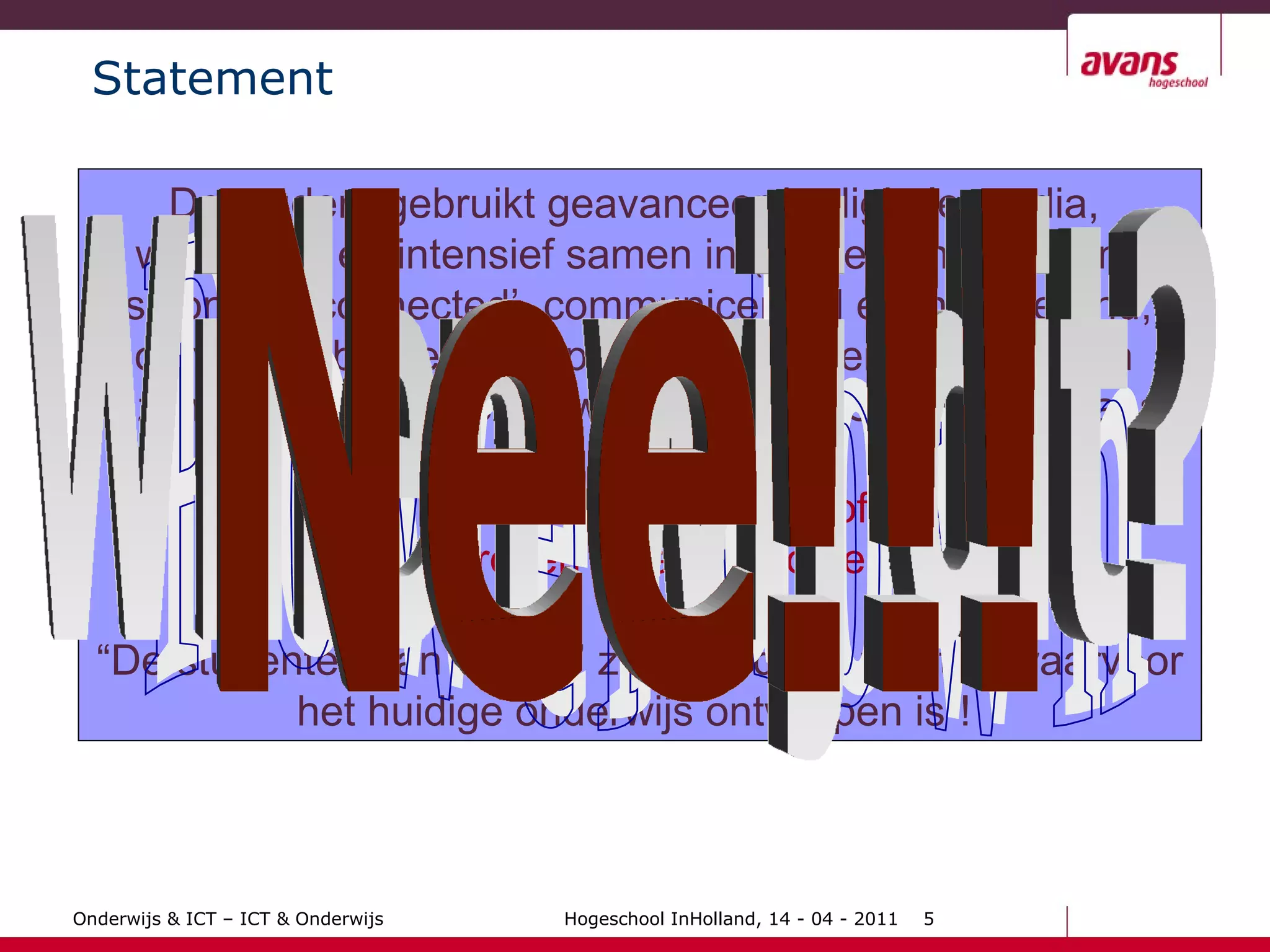 Onderwijs & ICT - ICT & Onderwijs | PPT