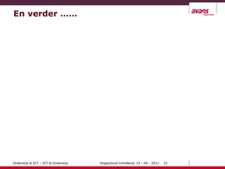 Onderwijs & ICT - ICT & Onderwijs | PPT