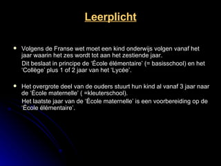 Onderwijsstructuur Albi | PPT