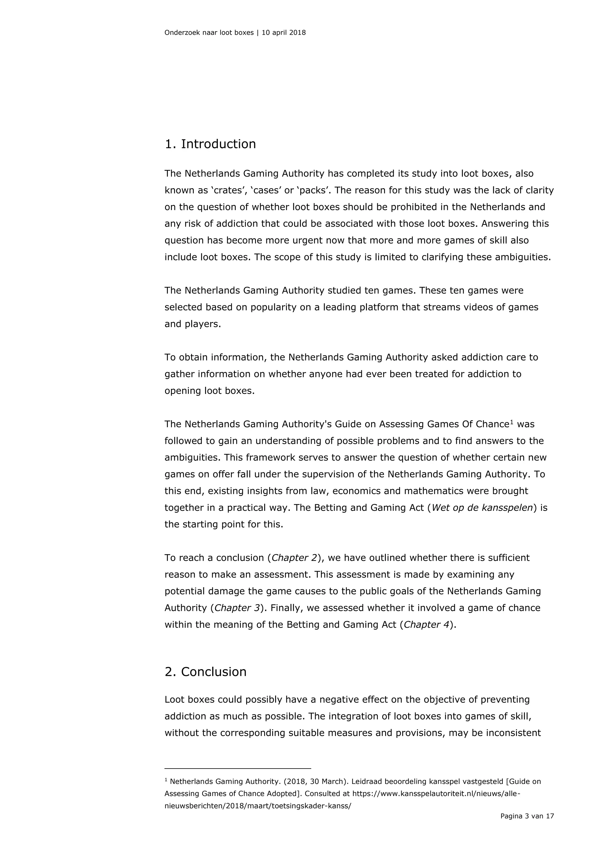 Netherlands Gaming Authority - Study into loot boxes A treasure or a ...