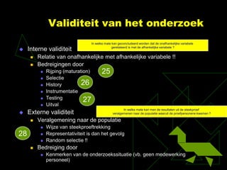 Onderzoeksdesign h2 2010 2011 | PPT