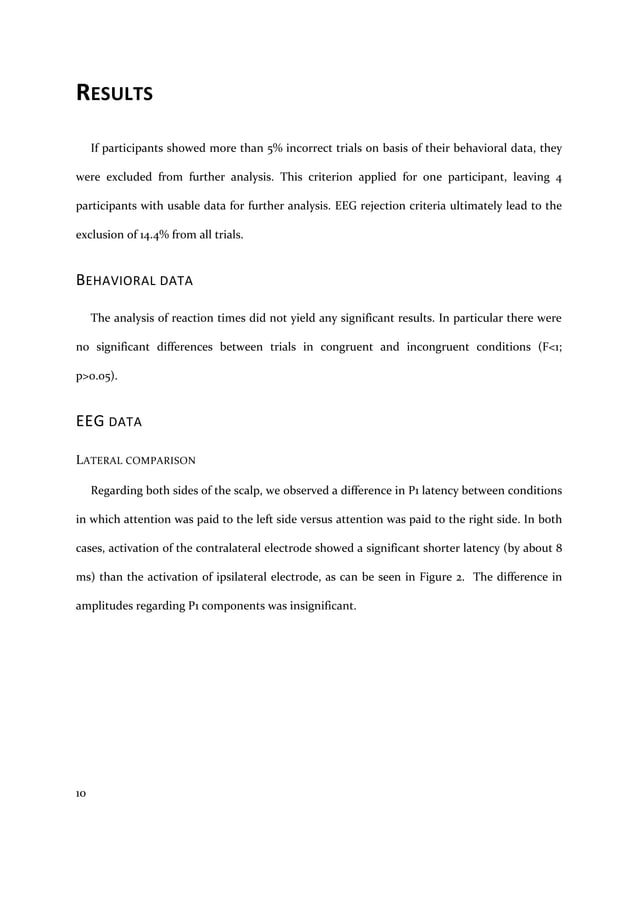 Posner task results | PDF