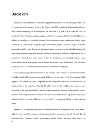 Posner task results | PDF