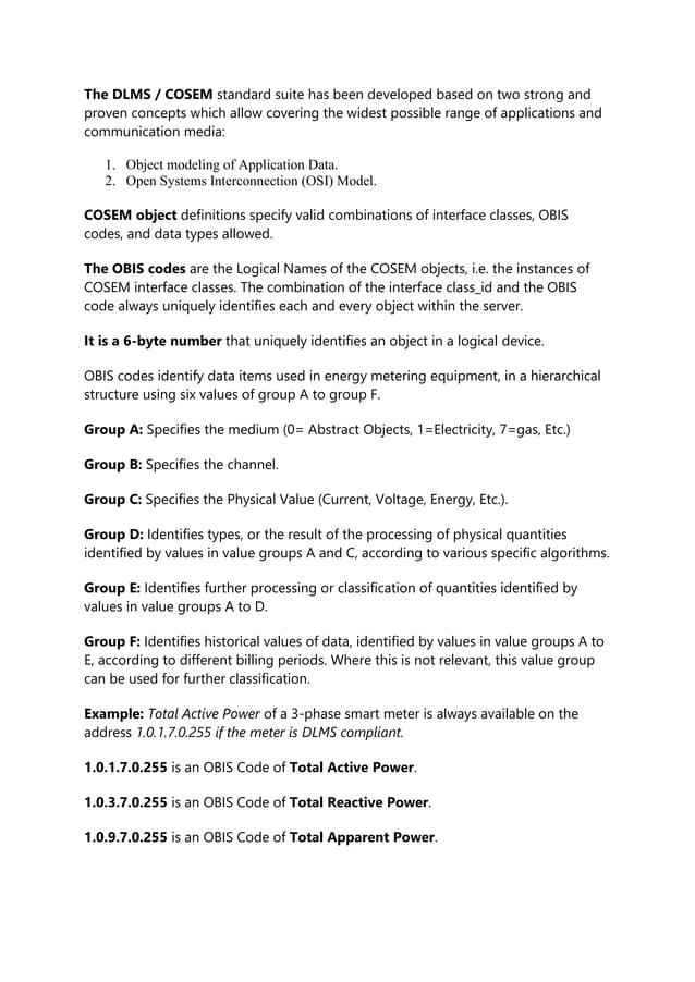 ON DLMS AND COSEM PROTOCOL FOR SMART METERS | PDF