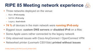 Deploying IPv6-mostly access networks | PPT
