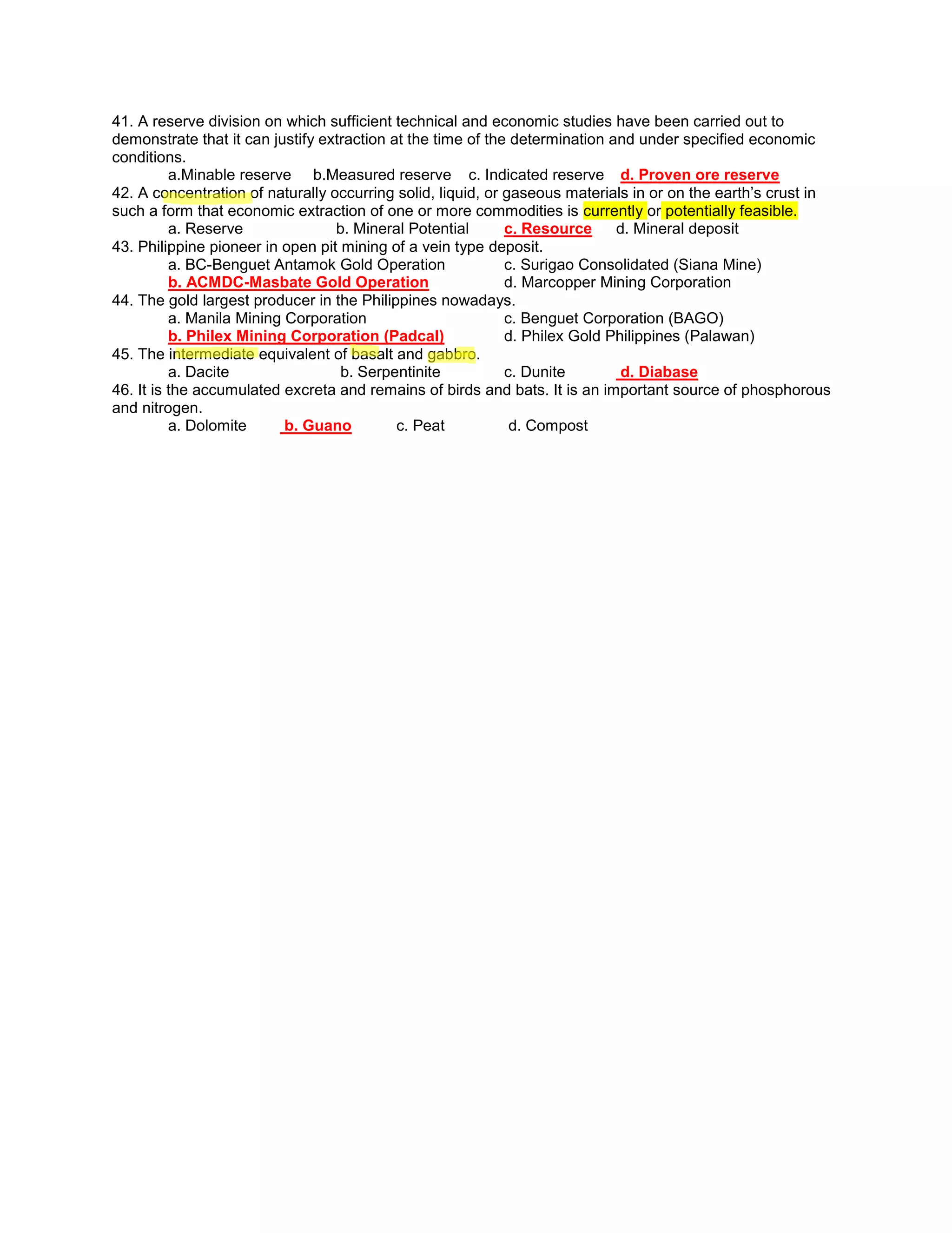 Economic Geology | DOCX