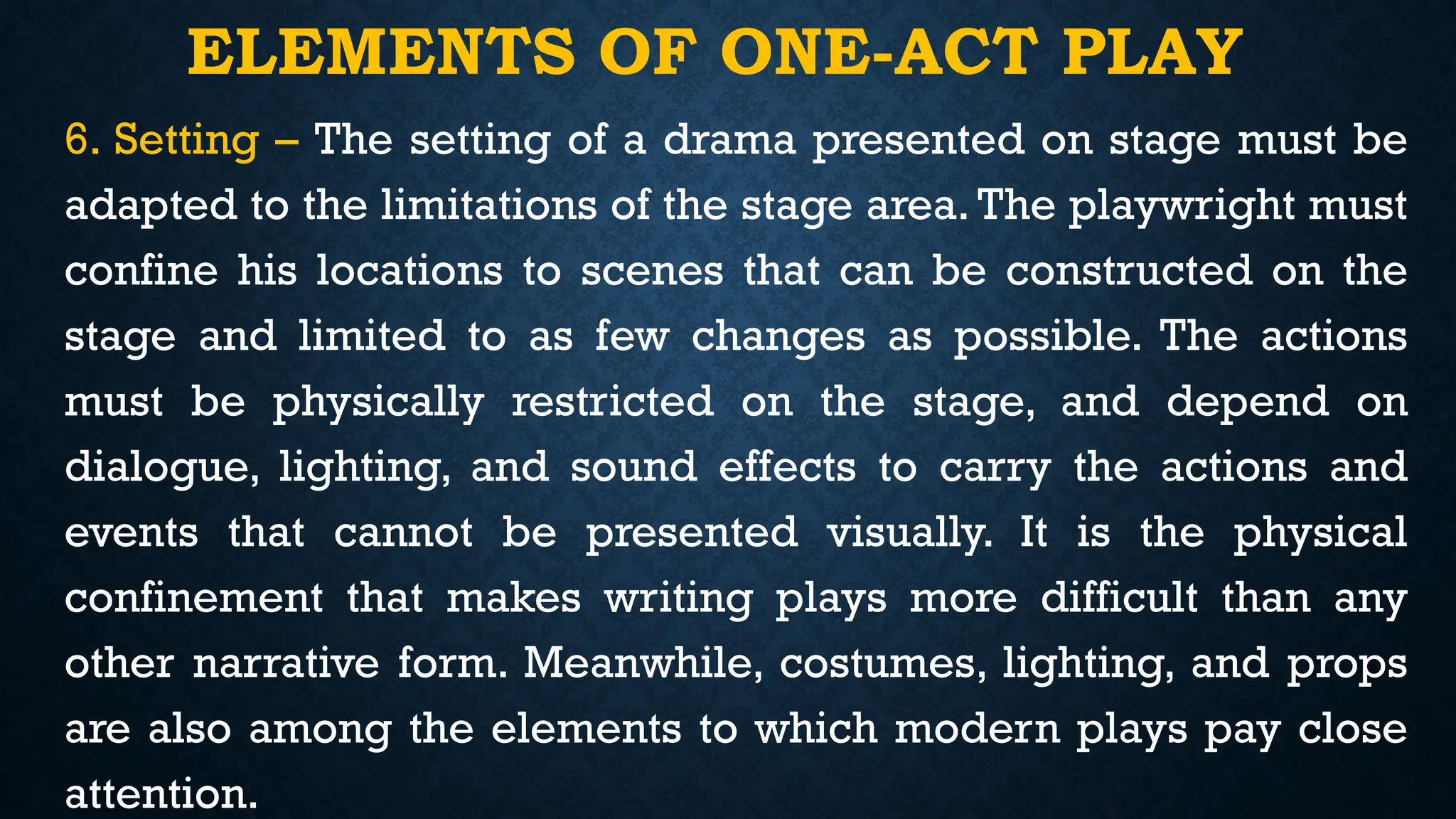 CREATIVE WRITING ONE-ACT PLAY AND ITS ELEMENTS.pptx