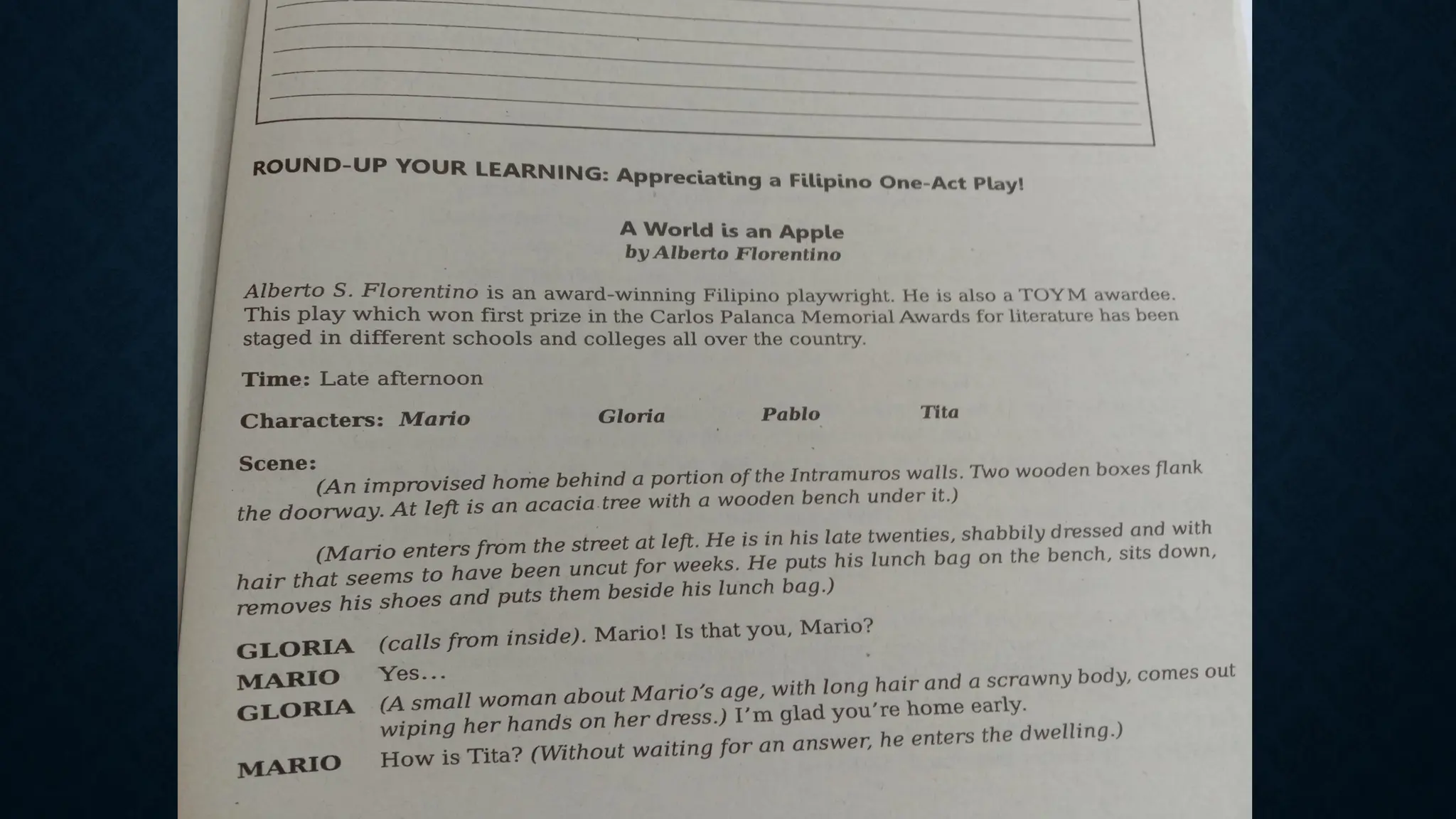 CREATIVE WRITING ONE-ACT PLAY AND ITS ELEMENTS.pptx