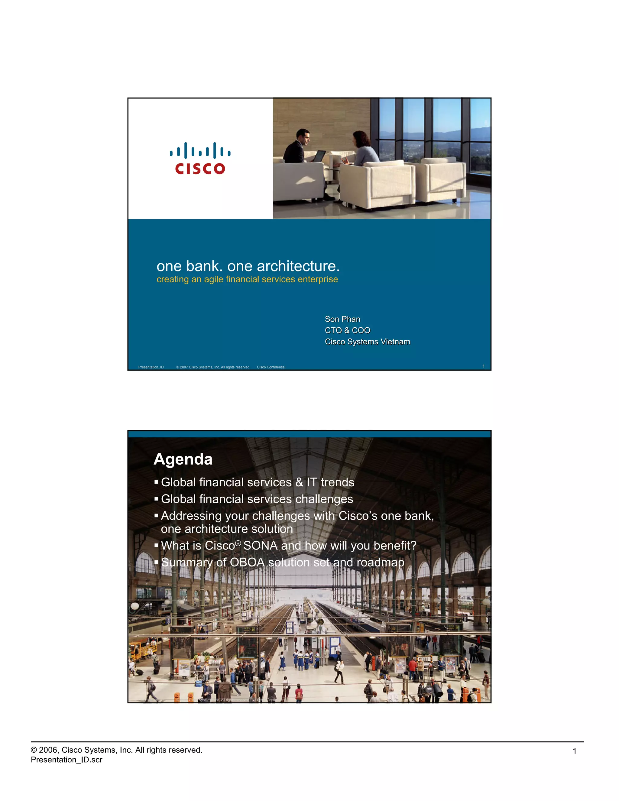 One Bank, One Architecture | PDF