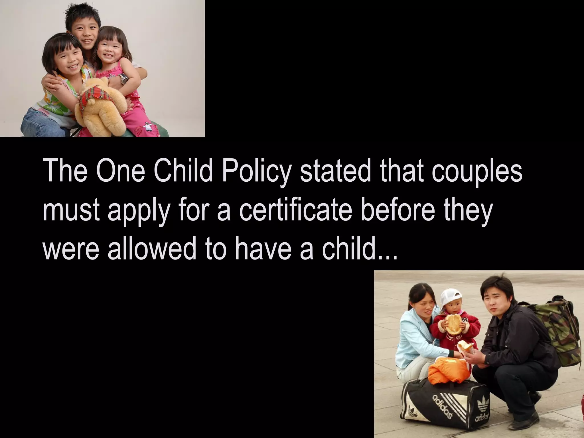 One Child Policy Powerpoint | PPT